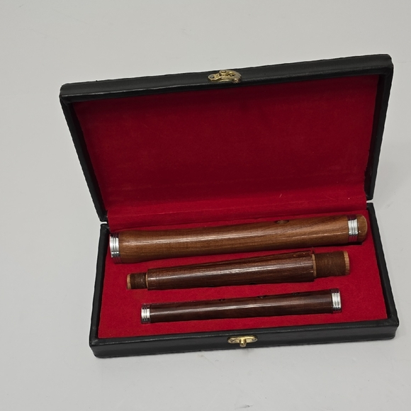 Other | Vintage Rosewood Irish D 3 Part Flutes Handmade Brown With ...